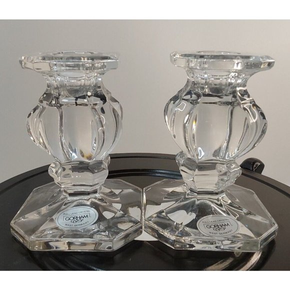 Gorham | Other | Gorham Crystalites Collection Full Lead Crystalcandle ...
